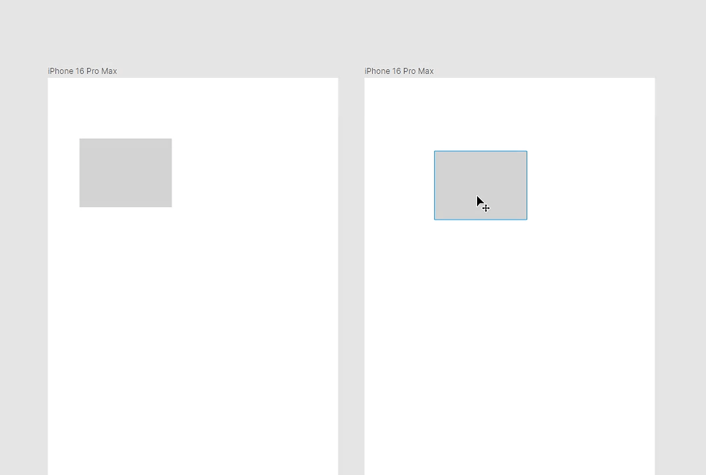 Duplicating an element with Alt-drag on a second artboard pastes it ...
